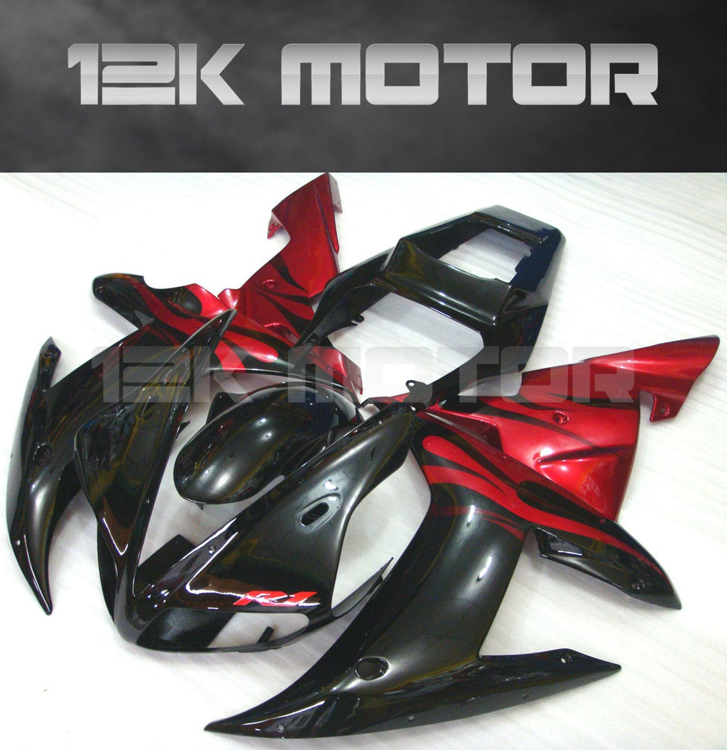 Black Red Fairing For Yamaha R1 2002 2003 Aftermarket Fairing Kit