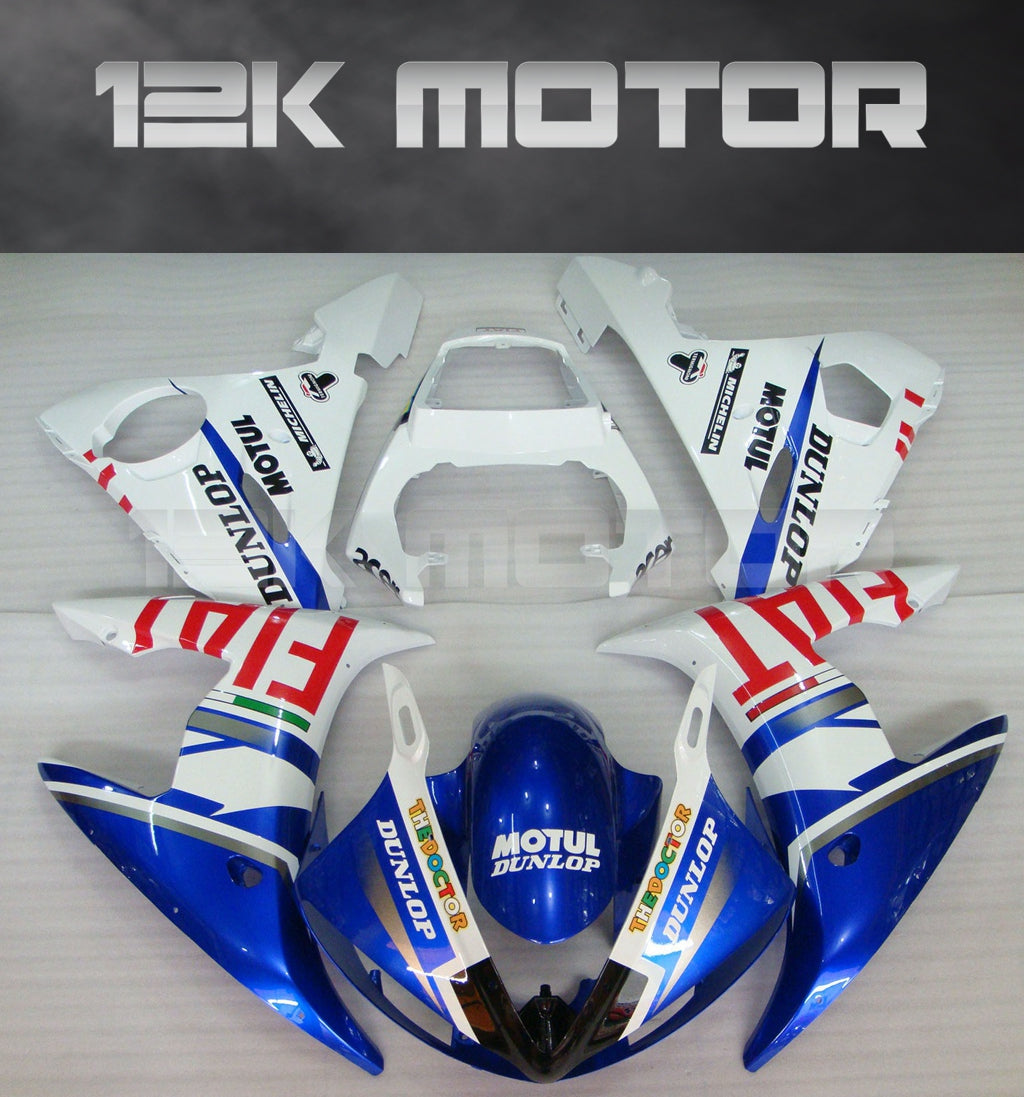 Blue FIAT Fairing fit for Yamaha R6 2003 2004 2005 Fairing Kits