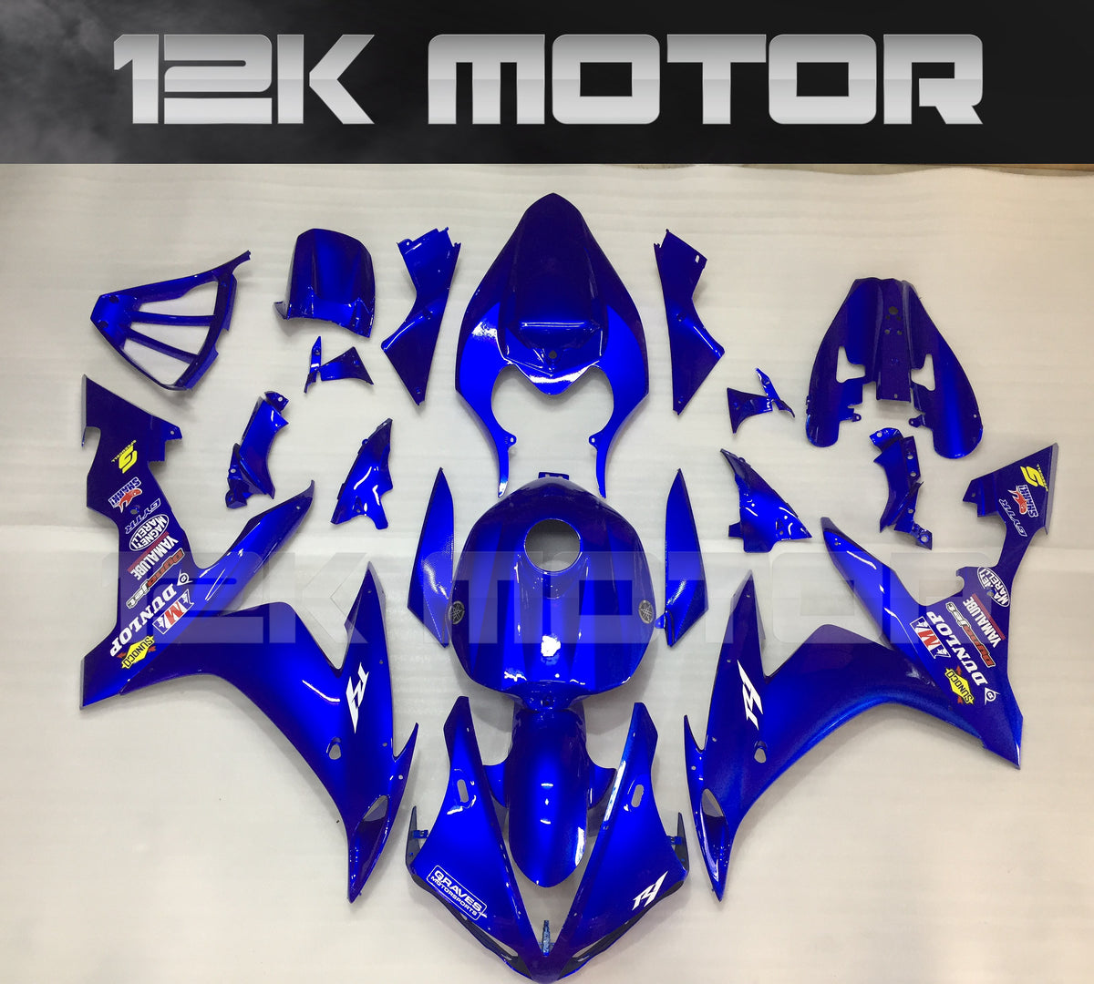 All Blue Fairing For Yamaha R1 2004 2005 2006 Fairing Kit