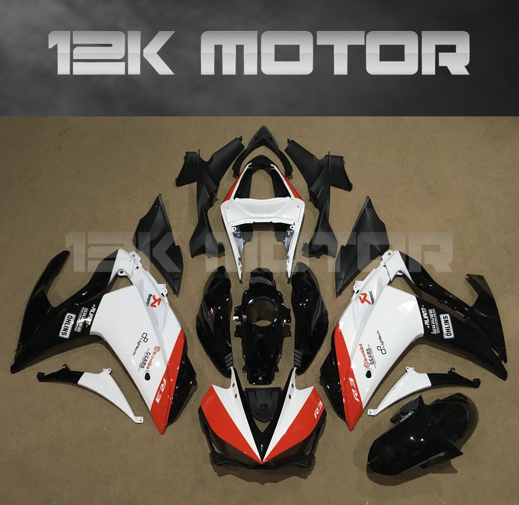 White Red Aftermarket Fairing For Yamaha YZF-R3 2015-2017 Aftermarket ...