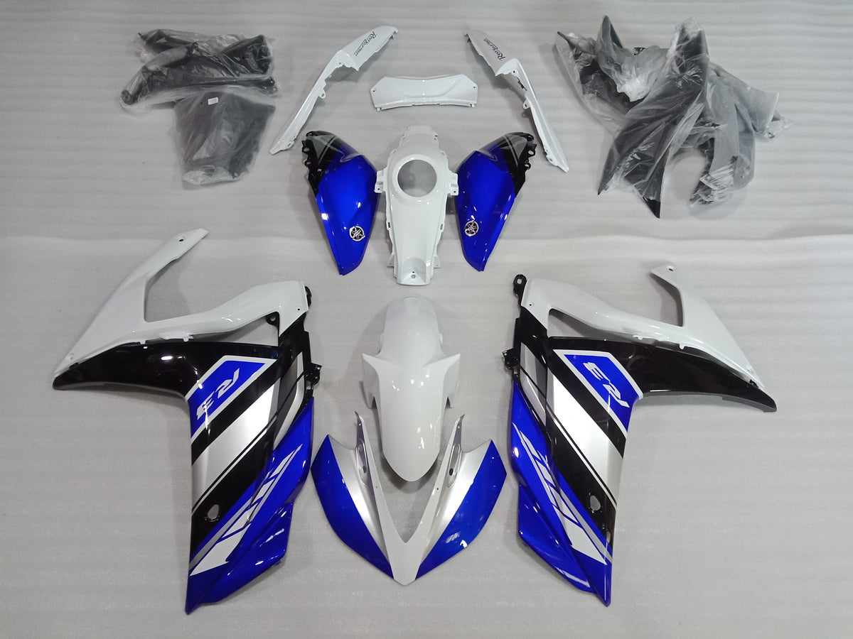 ---AU STOCKING--- White Silver Blue Fairing Kit For Yamaha R3 2015 2016 ...