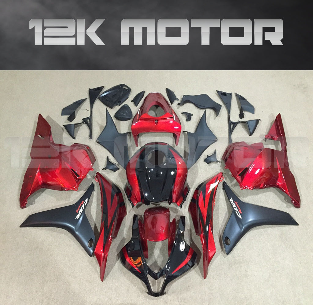 Candy Red and Black Fairing fit for HONDA CBR600RR 2009-2012 ...