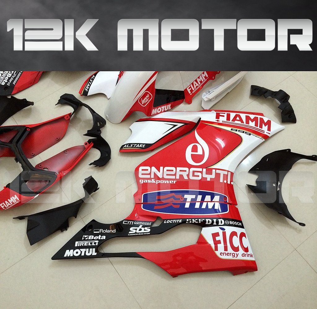 Ducati 899 1199 Fairings FIAMM Design 2012 2013 2014 2015 Fairing kit