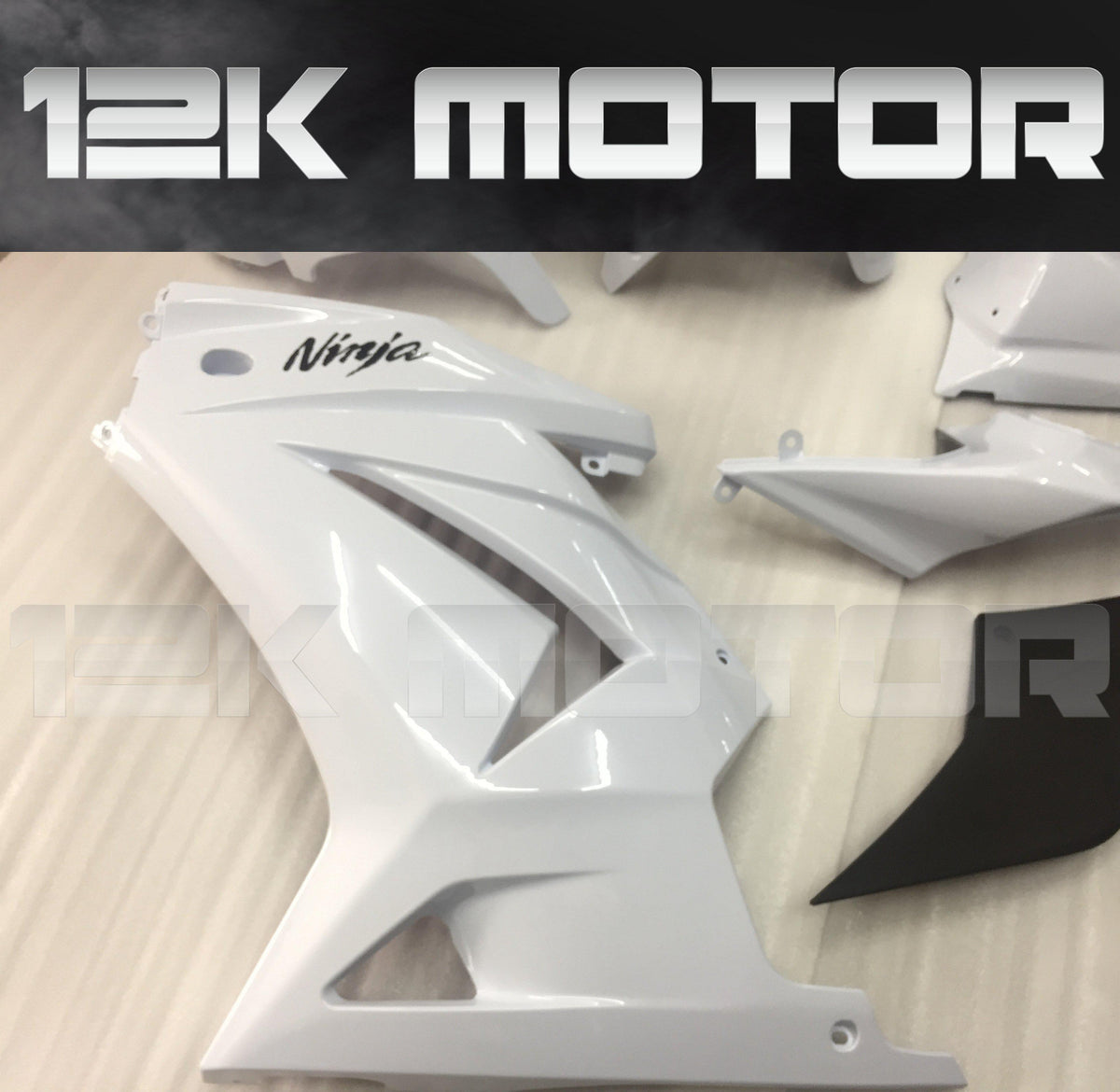 Ninja 250R EX250 2008 - 2012 White Fairing