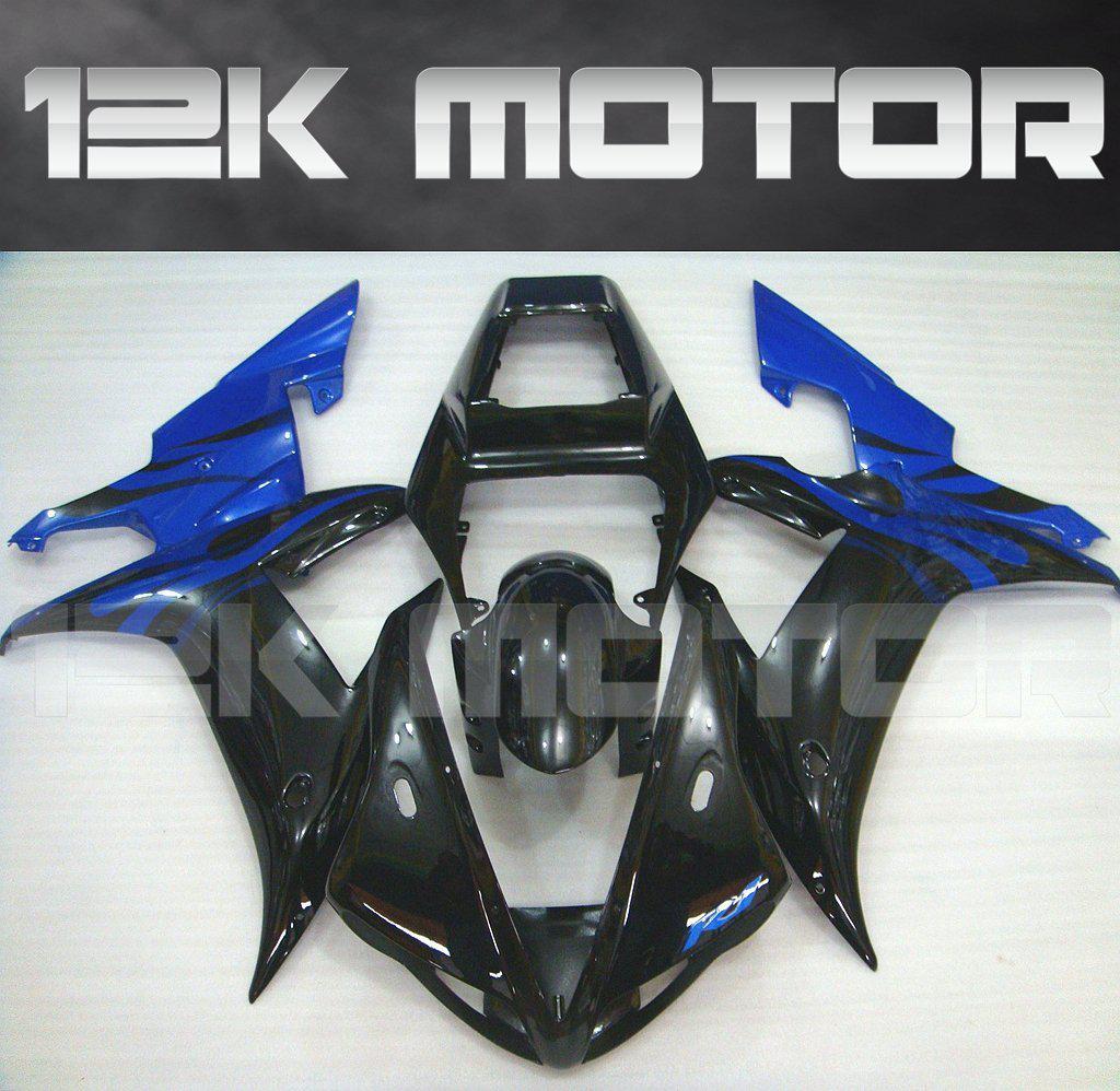 Black Blue Fairing For Yamaha R1 2002 2003 Aftermarket Fairing Kit